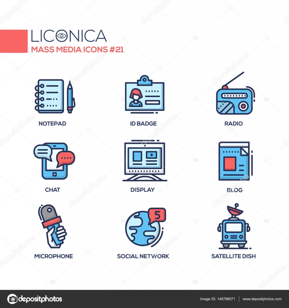 Mass Media Communication Clipart