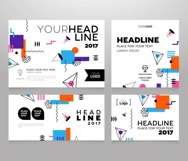 Headline Banner - vector template illustration poster Stock Vector ...