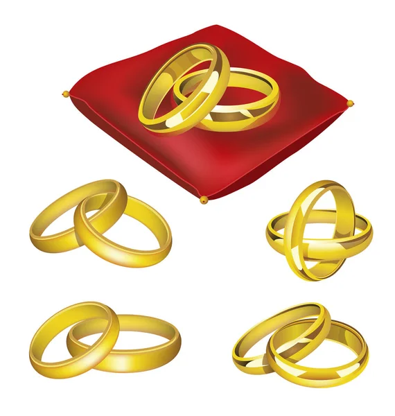 Wedding rings set Stock Vector Image by ©Pandochka #25166479