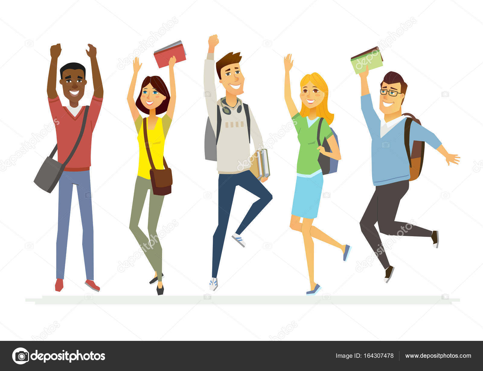 Smiling Student Cartoon