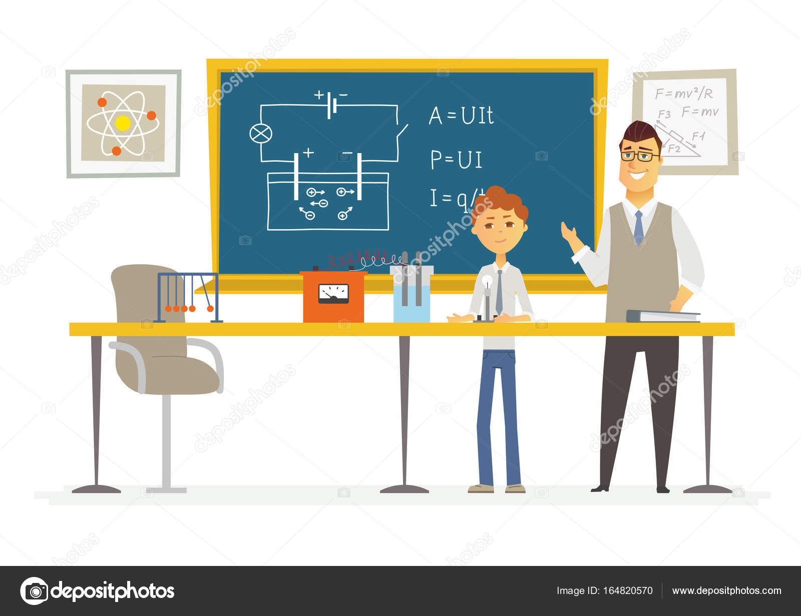 Science Classroom Cartoon