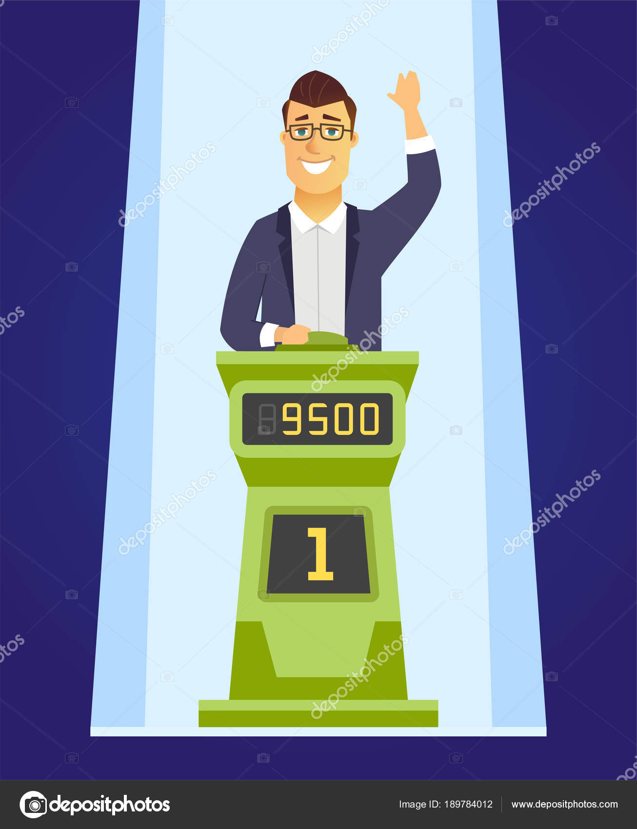 Game Show Buzzer Podium