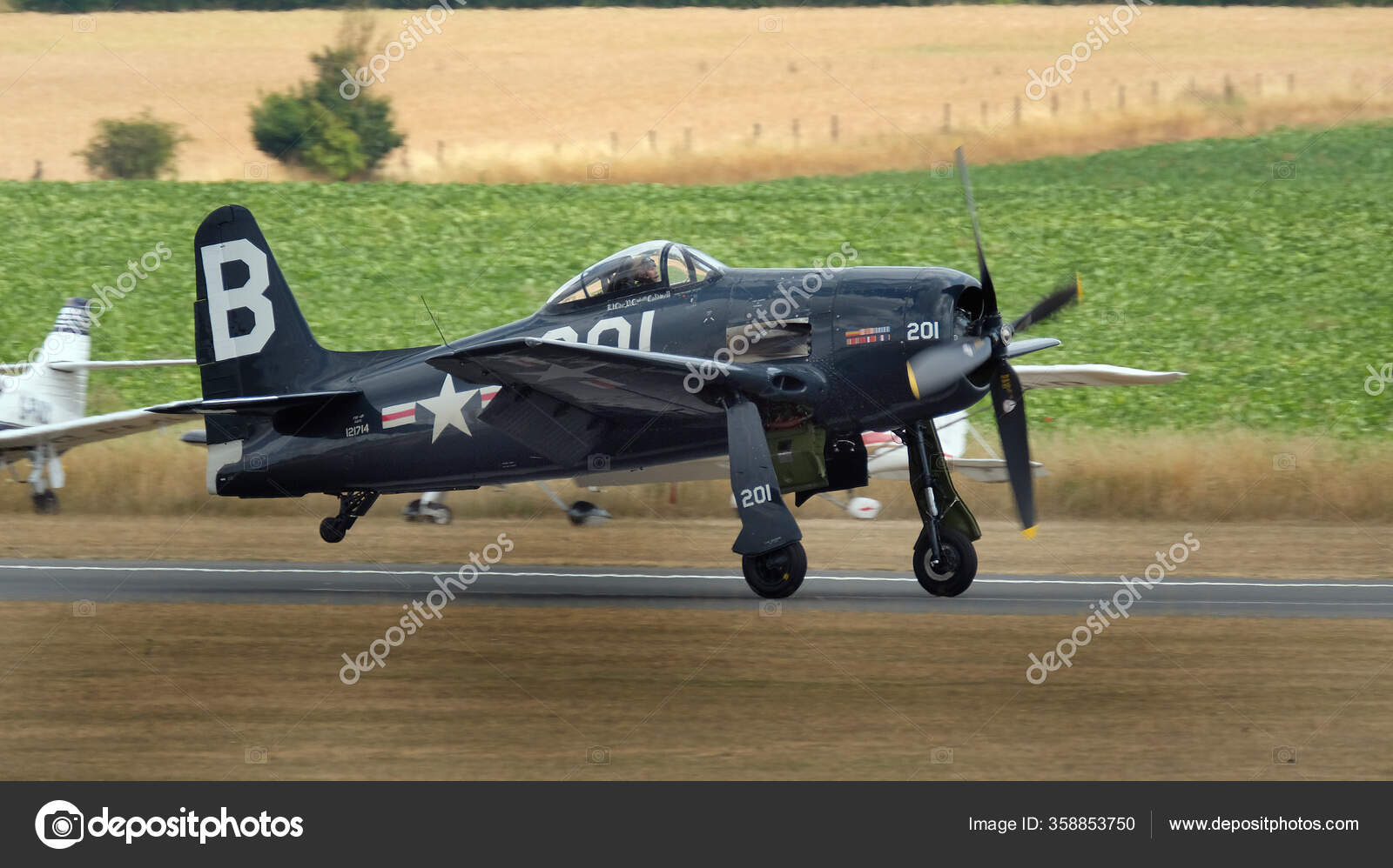 Grumman F8F Bearcat American Single Engine Carrier Based Fighter ...