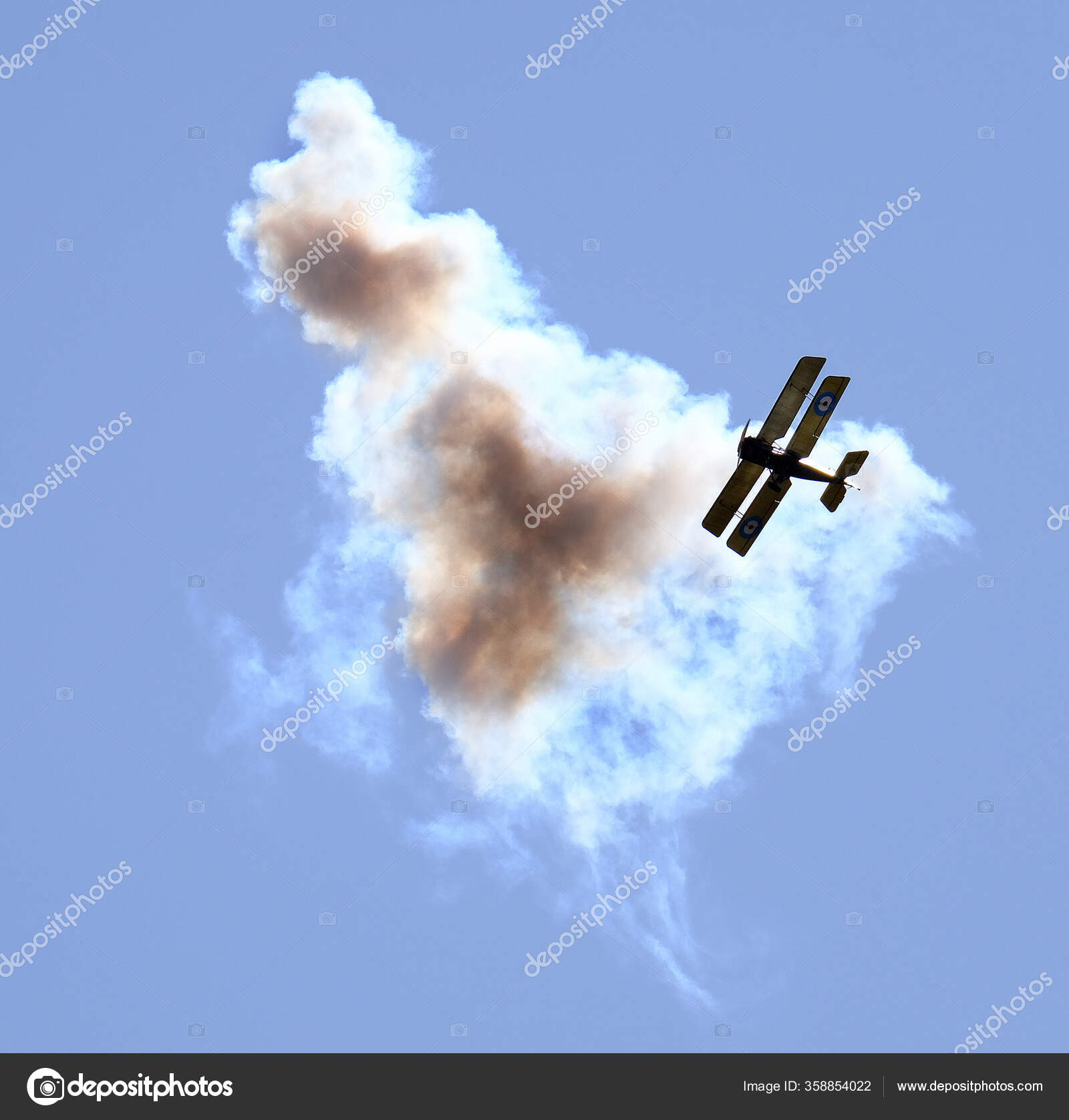 Avro 504 First World War Biplane Aircraft Made Avro Aircraft — Stock ...