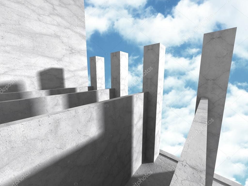 Abstract concrete architecture Stock Photo by ©VERSUSstudio 127754932