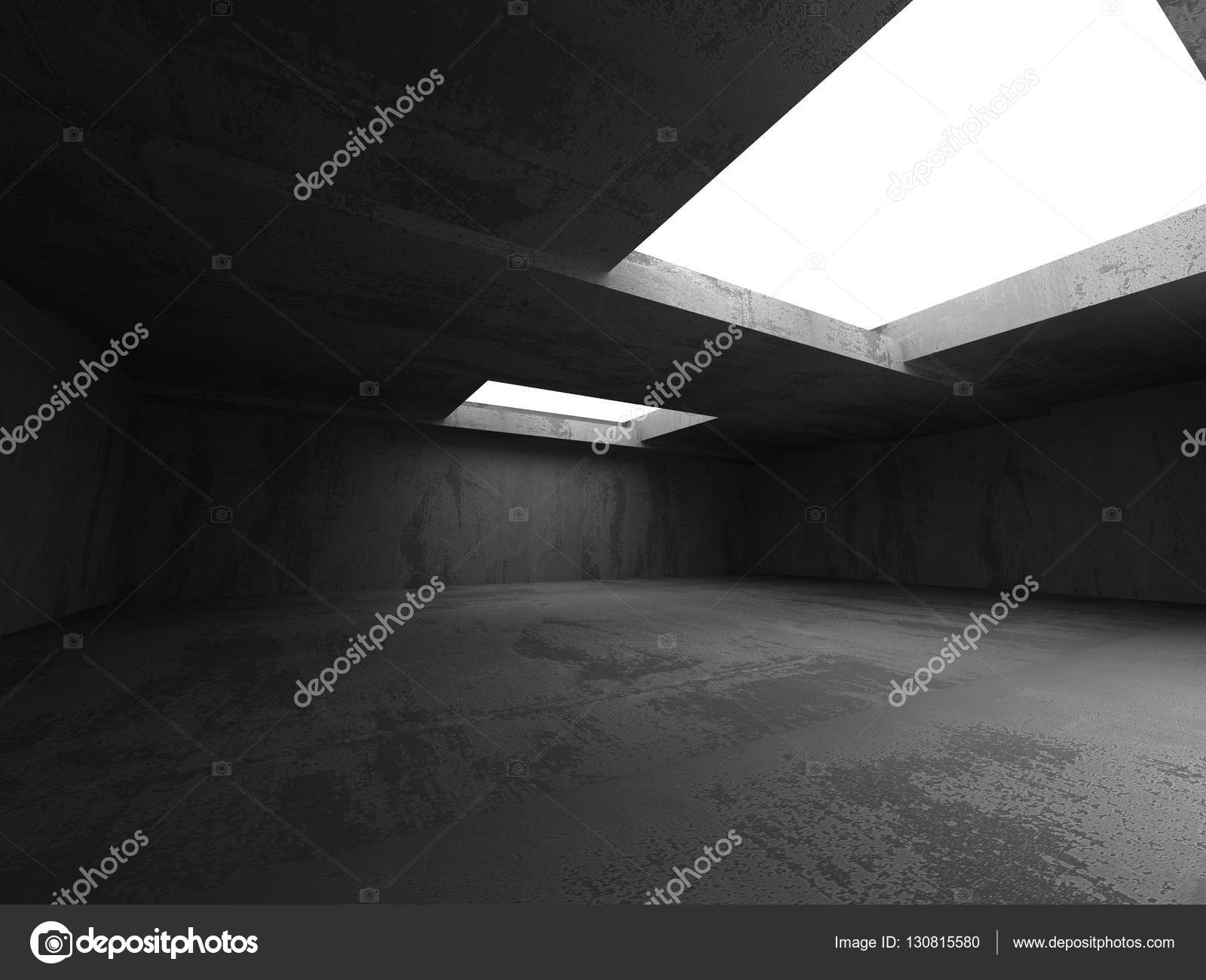 Dark concrete room interior. — Stock Photo © VERSUSstudio #130815580
