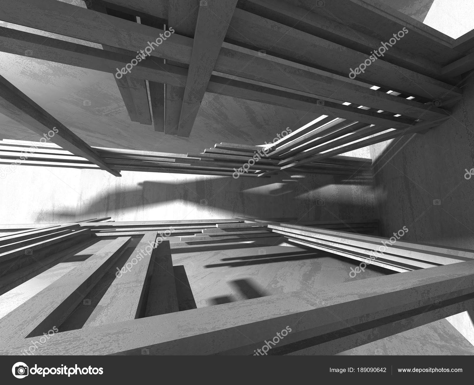 Abstract Geometric Concrete Texture Architectural Background — Stock ...