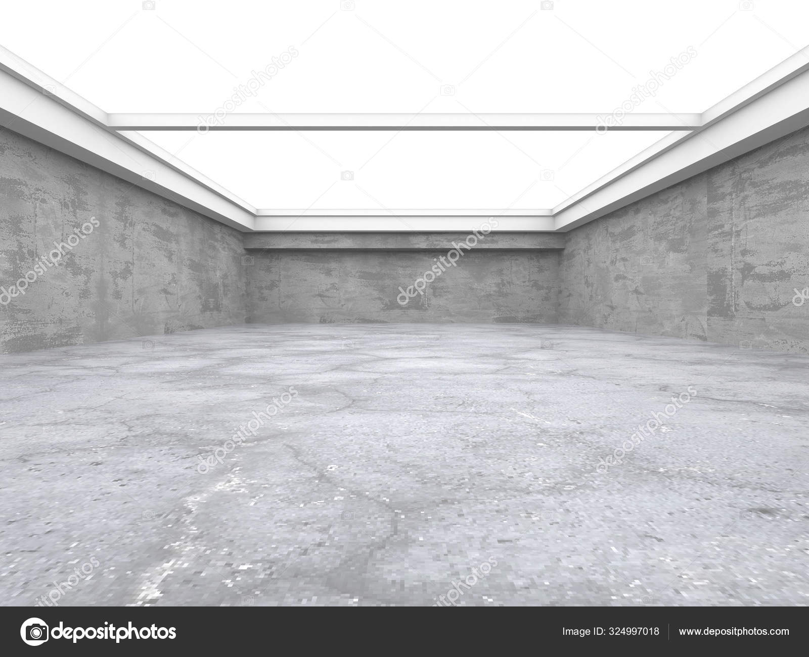 Cuarto vacío de hormigón oscuro. Diseño de arquitectura moderna — Foto ...