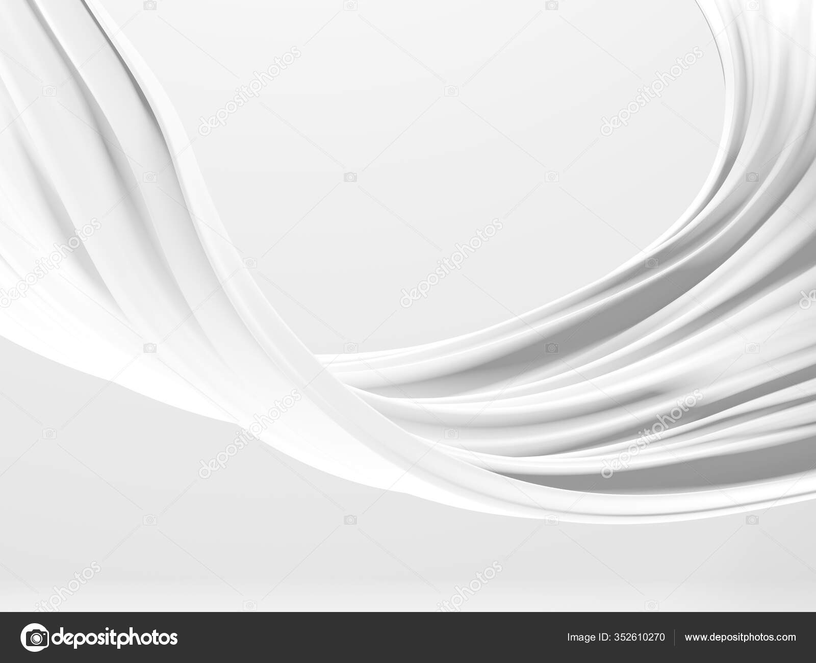 White Abstract Liquid Wavy Background Render Illustration Stock Photo ...