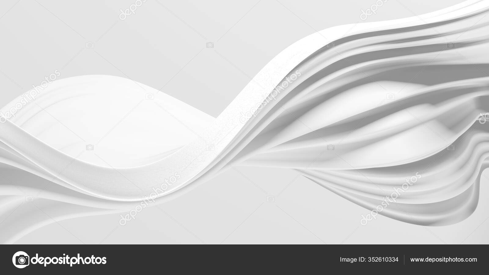 White Abstract Liquid Wavy Background Render Illustration Stock Photo ...