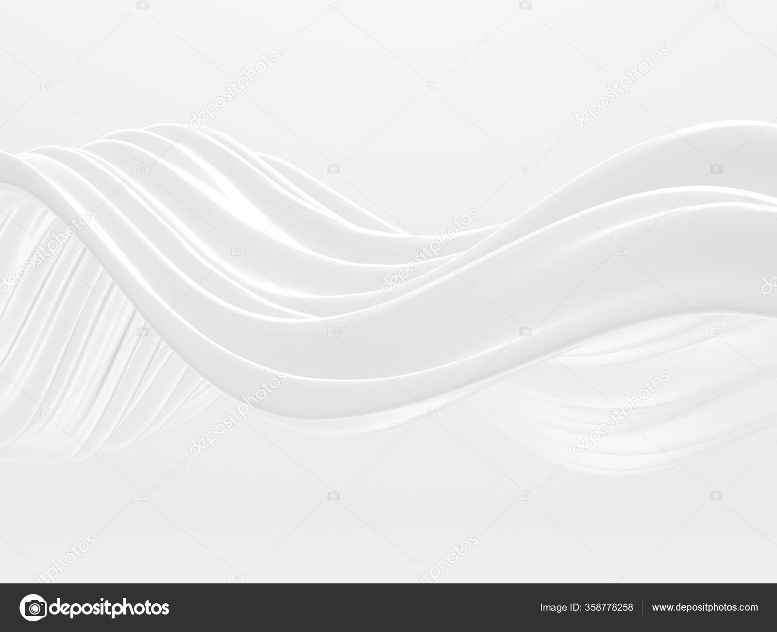 White Abstract Liquid Wavy Background Render Illustration — Stock Photo ...