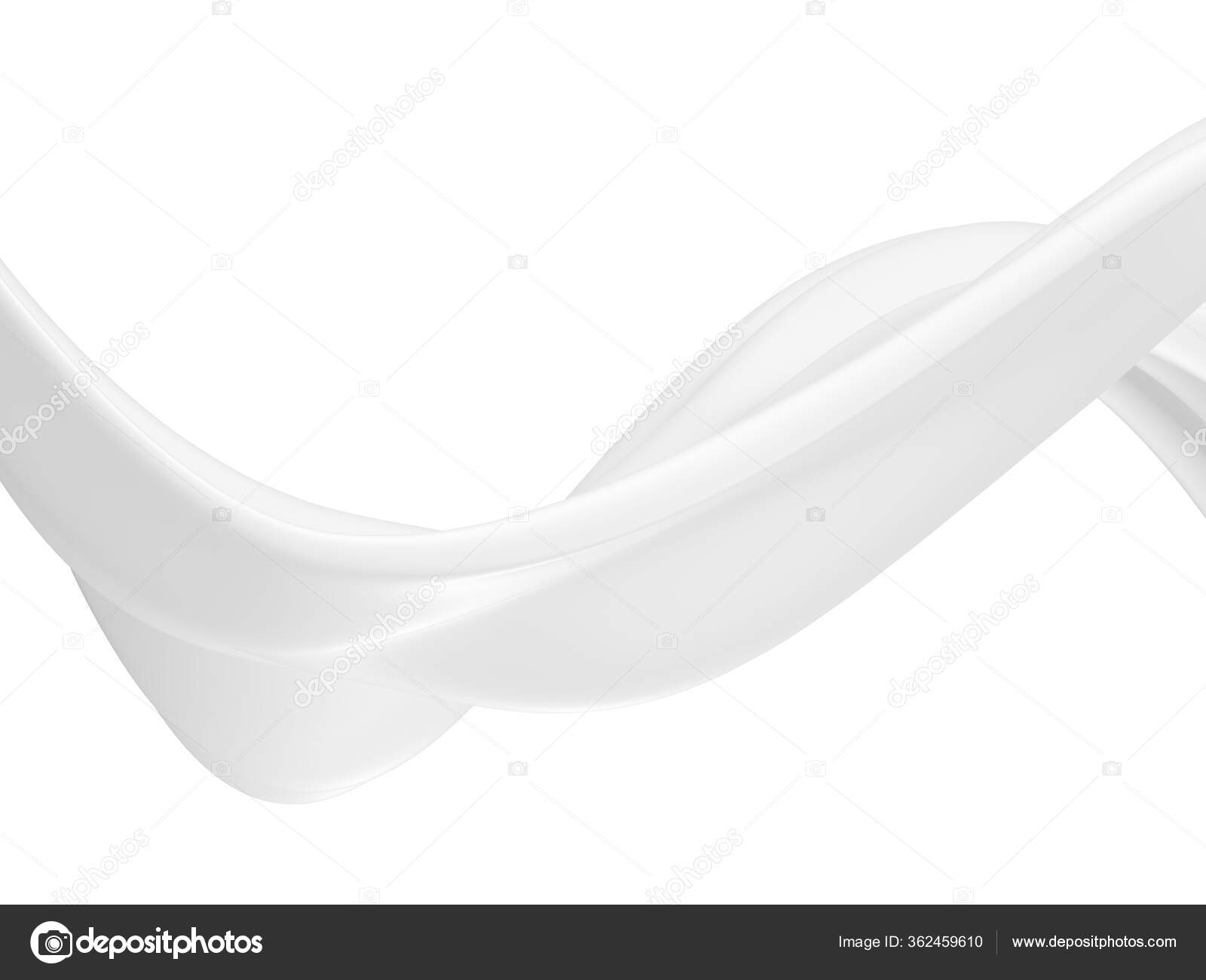 White Abstract Liquid Wavy Background Render Illustration Stock Photo ...