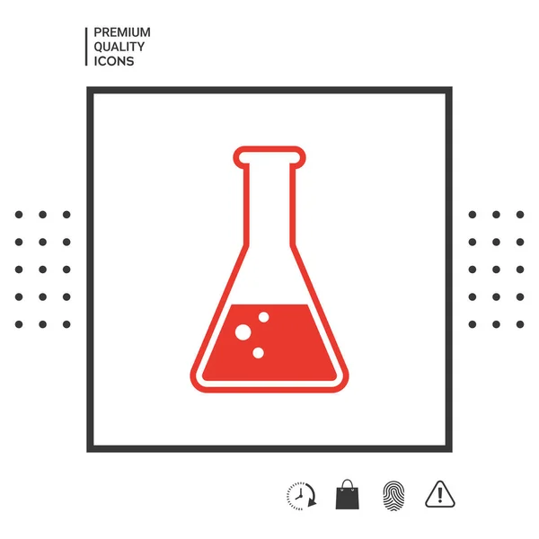 Test Tube Symbol Signs Symbols Graphic Elements Your Design — Stock ...
