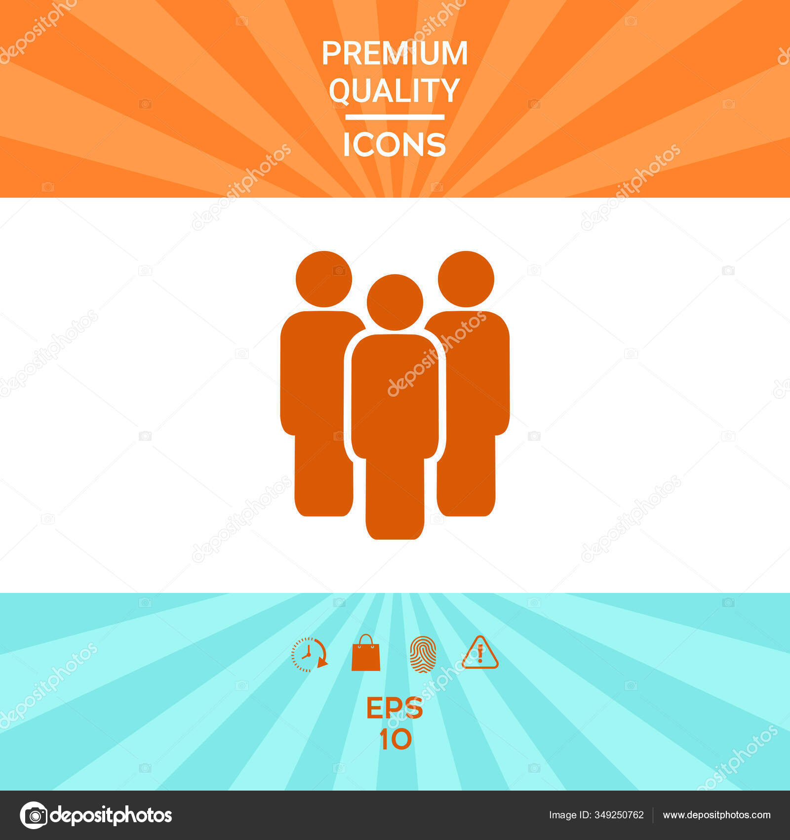 Team Symbol Icon Signs Symbols Graphic Elements Your Design — Stock ...