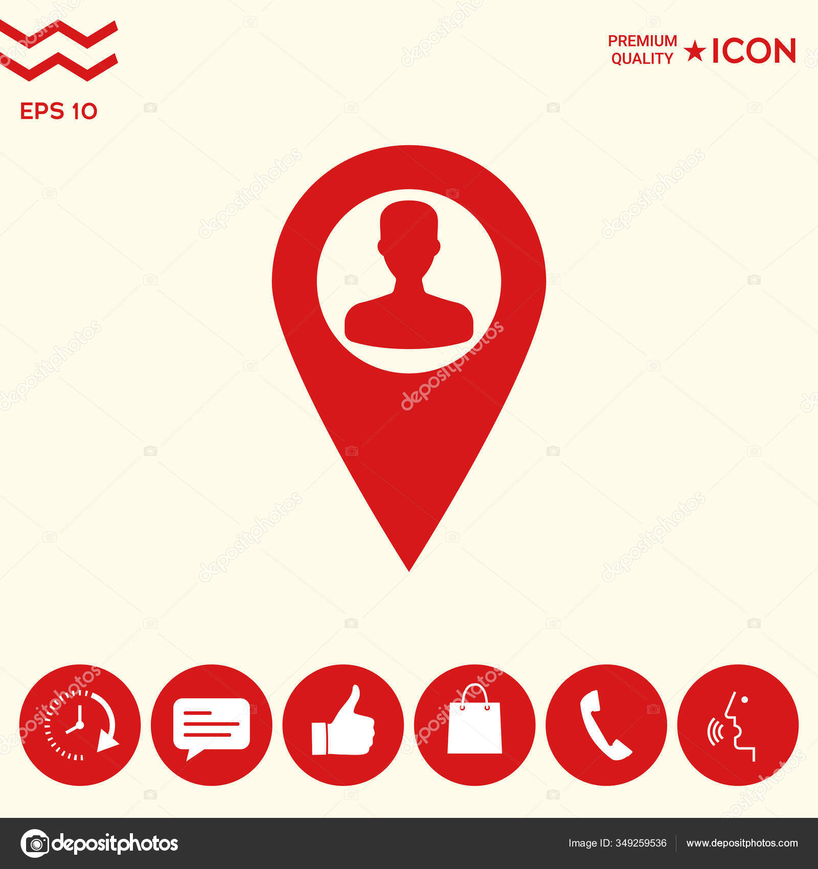 Map Pointer Man Silhouette Signs Symbols Graphic Elements Your Design ...