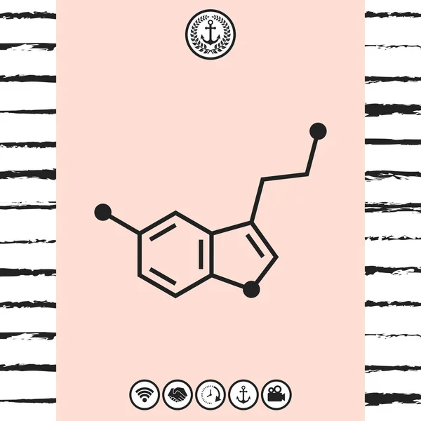 ᐈ Serotonin chemical symbol stock vectors, Royalty Free serotonin ...