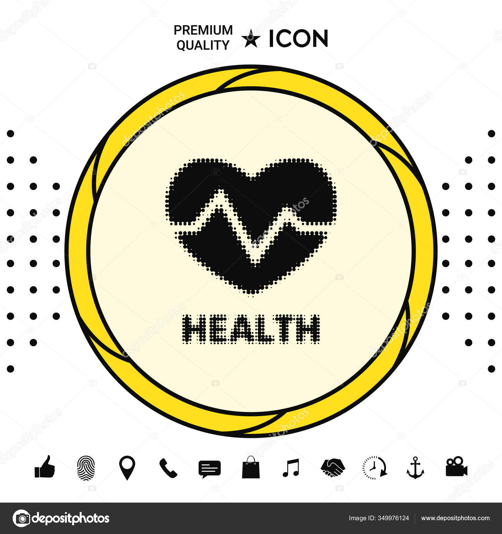 Heart Symbol Halftone Logo — Stock Vector © sssheina #349976124