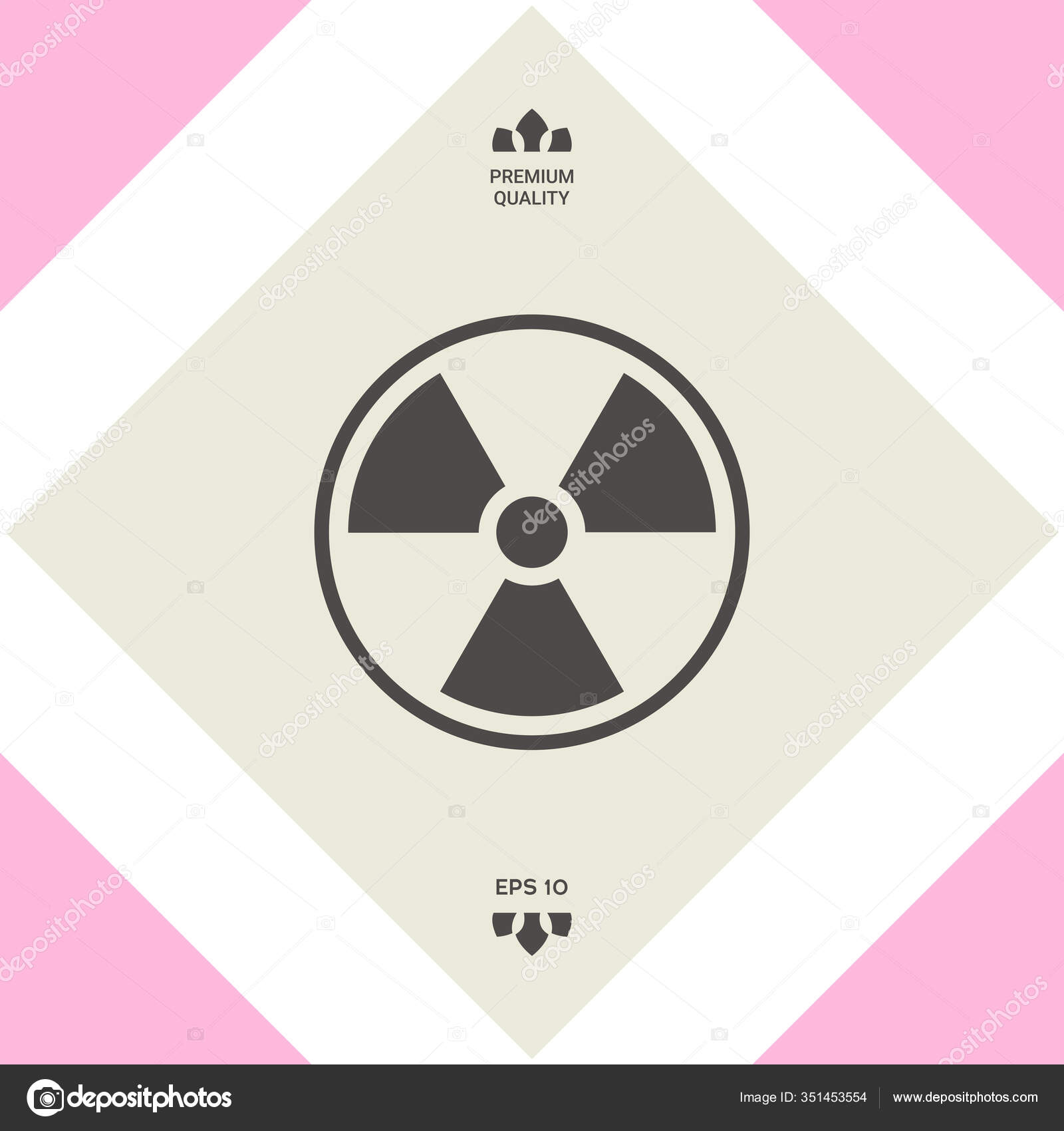 Ionizing Radiation Icon Elements Your Design — Stock Vector © sssheina ...