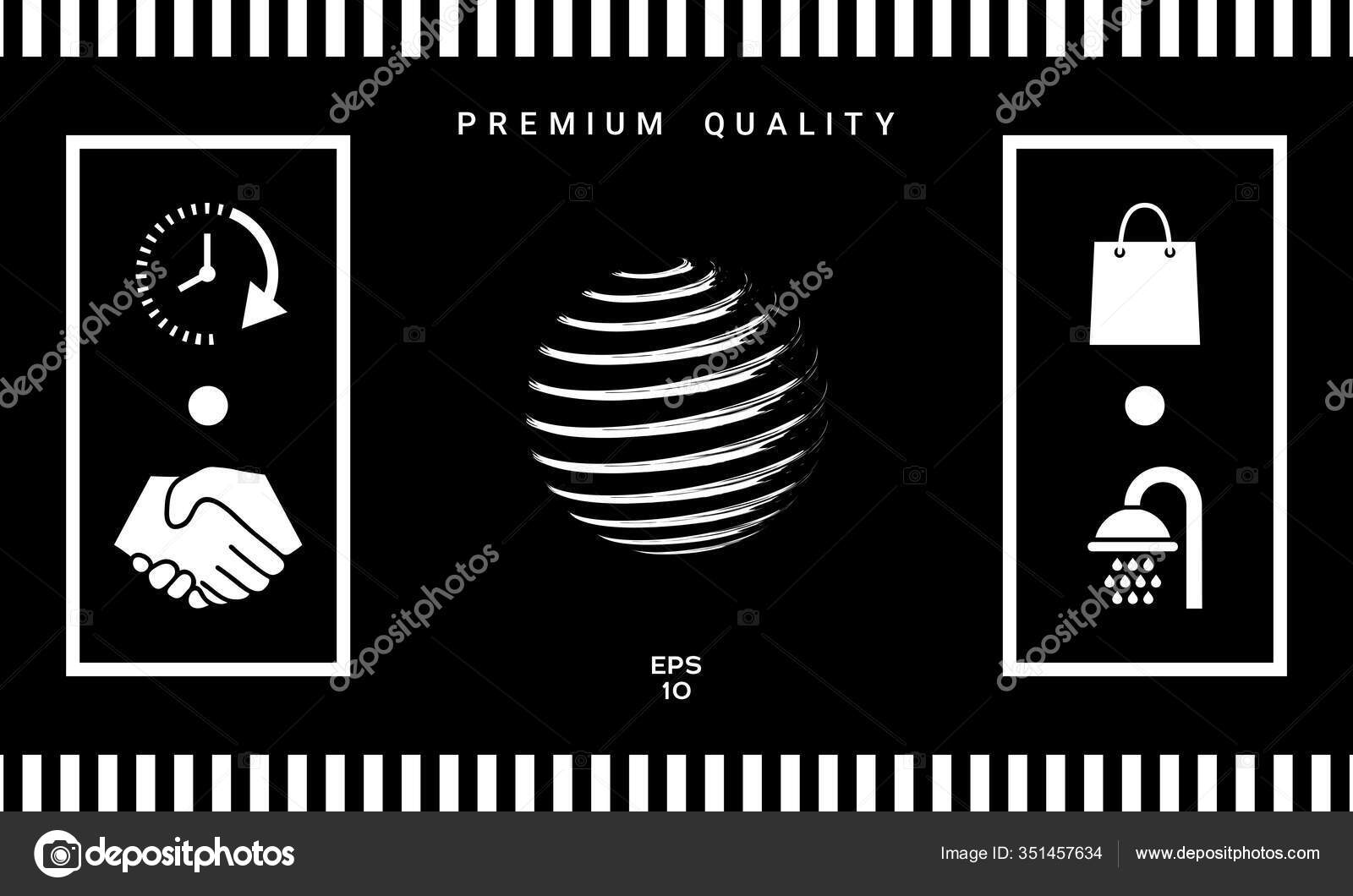 Earth Symbol Logo Design Element Your Design — Stock Vector © sssheina ...