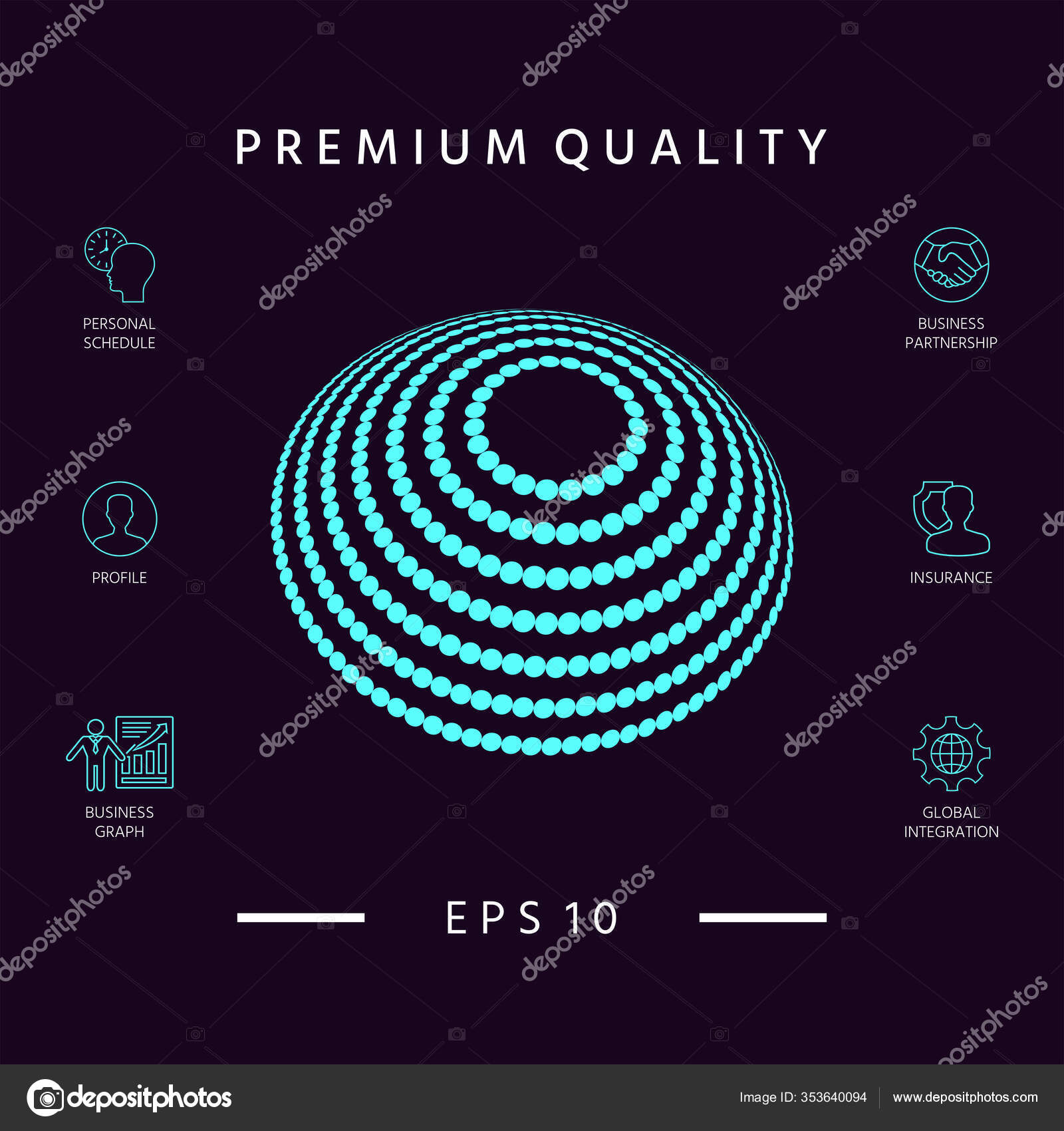 Logo Design Earth Symbol Elements Your Design — Stock Vector © sssheina ...