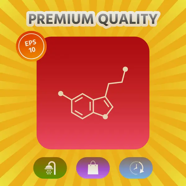 ᐈ Serotonin chemical symbol stock vectors, Royalty Free serotonin ...