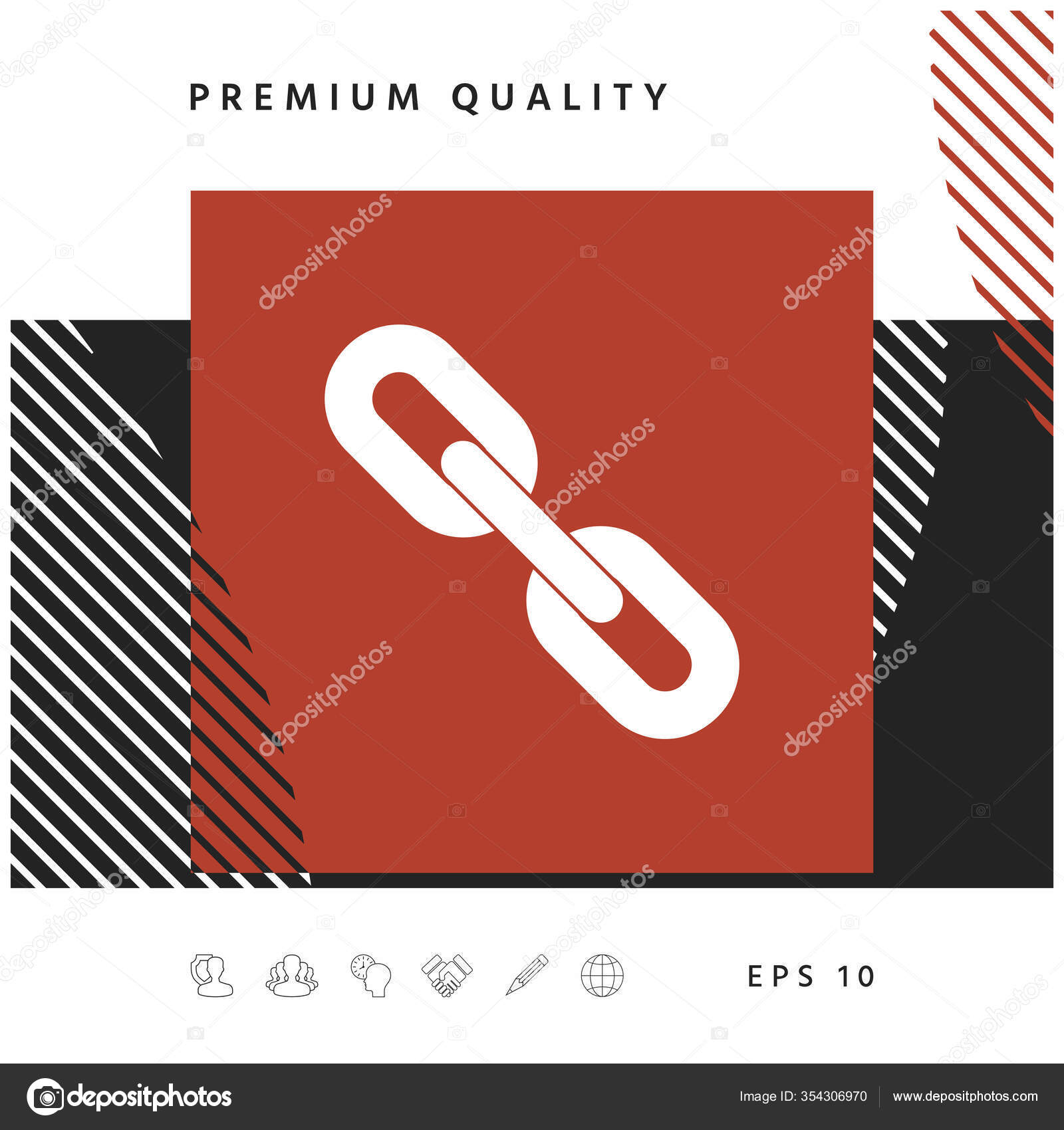 Link Chain Symbol Icon Elements Your Design ⬇ Vector Image by ...