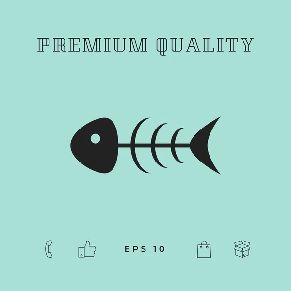 Stylized fish skeleton — Stock Vector © akv_lv #38418083