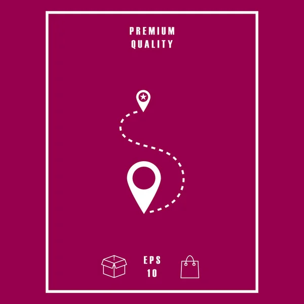 Location Symbol Icon Elements Your Design — Stock Vector © sssheina ...