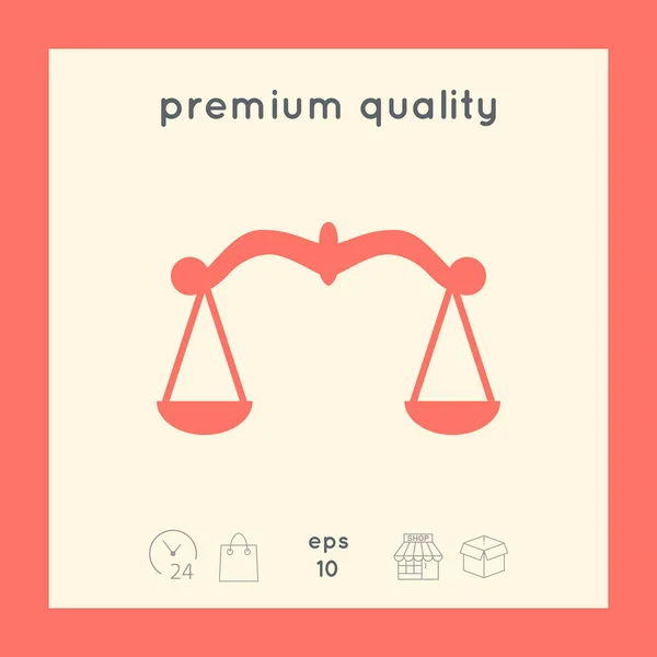 Scales Symbol Icon Elements Your Design — Stock Vector © sssheina ...