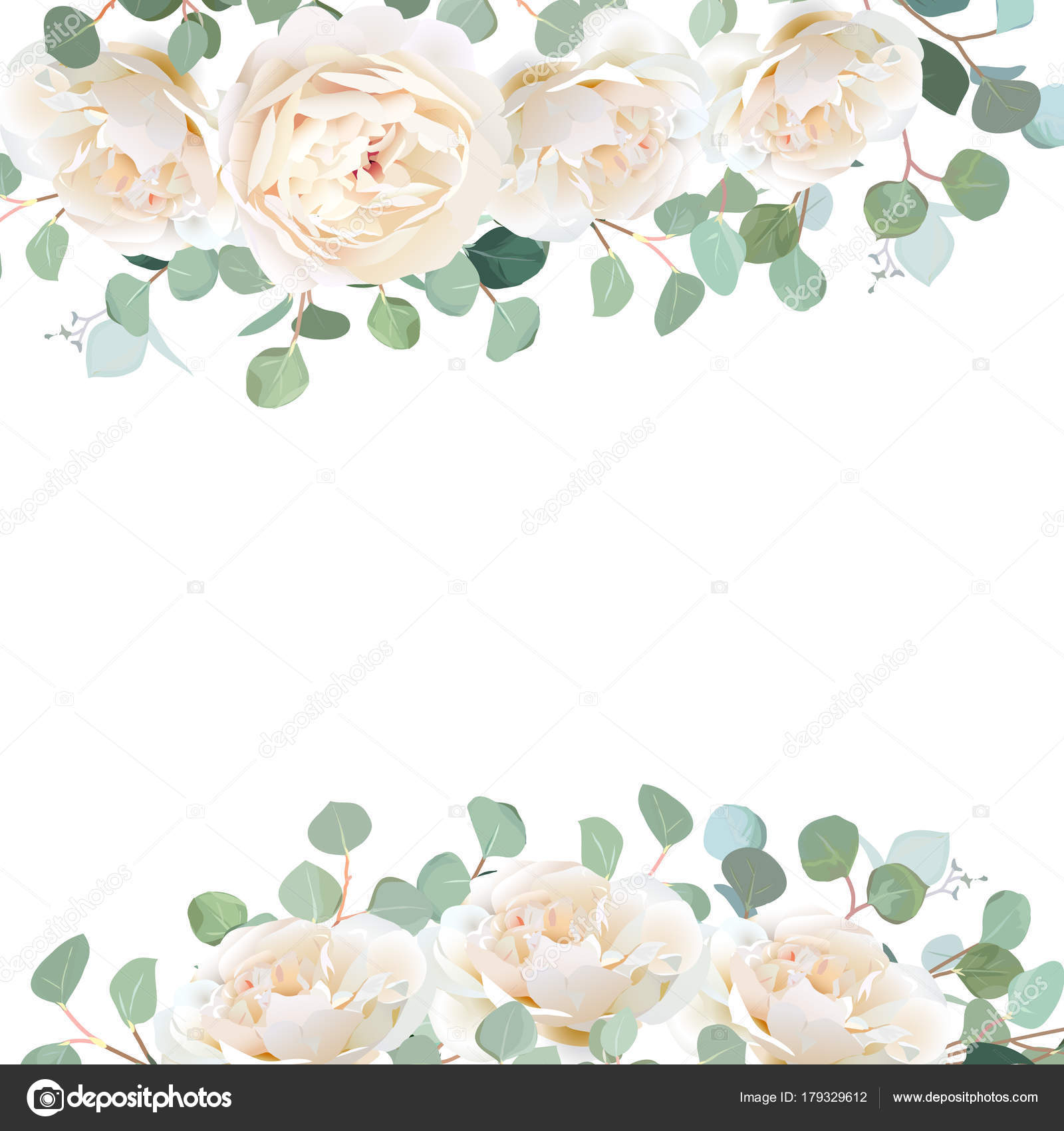 White Rose Border Clip Art