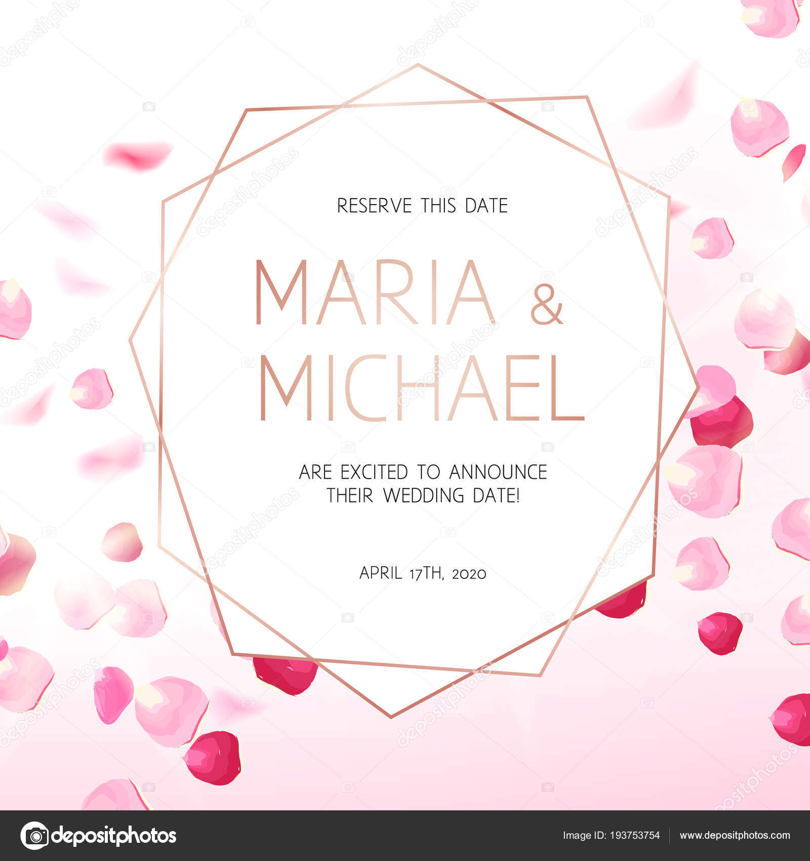 Diamond shaped wedding invitation Stock Vector by ©lavendertime_ 193753754