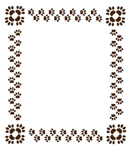 Paw Print Clip Art Border