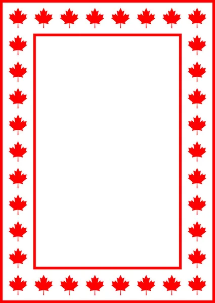 Canadian Flag Symbolism Ribbon Maple Leaf Frame Banner Card Empty ...