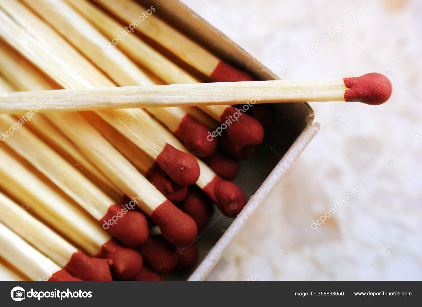 Matchbox Matchstick Single Matchstick Burgundy Red Matchstick Stock ...
