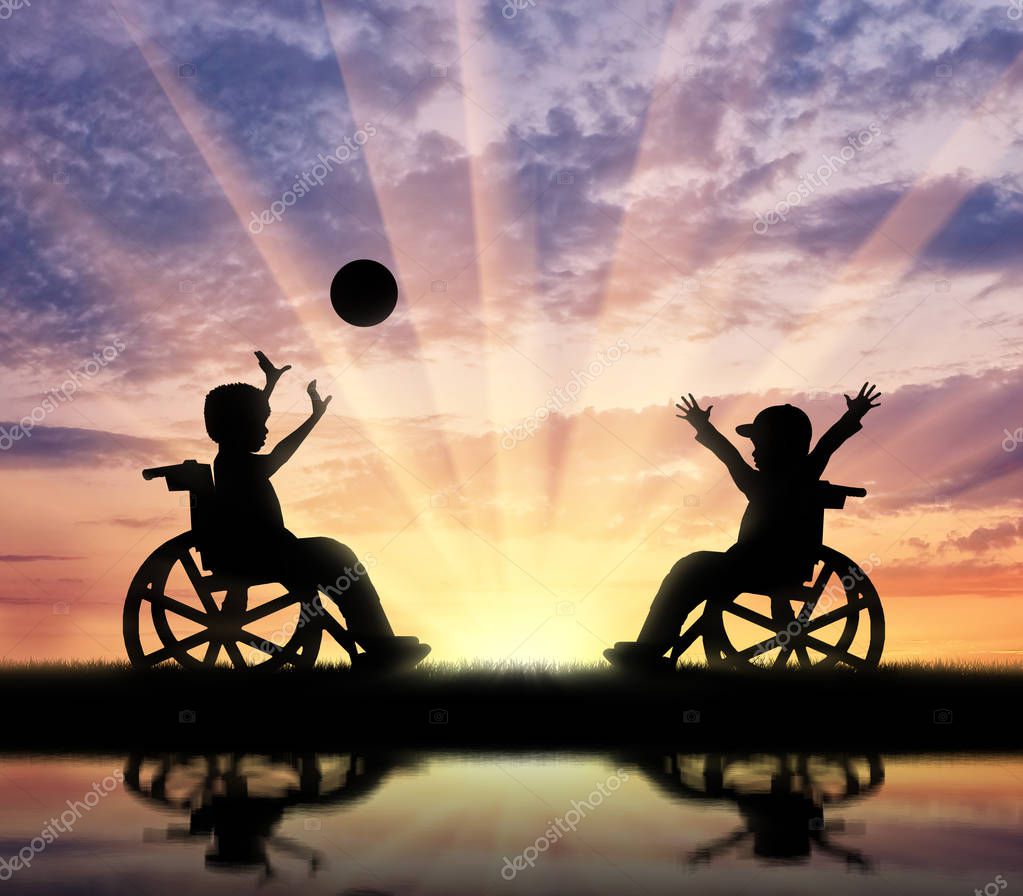 Disabled Children Playing