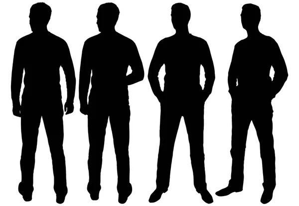 Four man — Stock Vector © Penzurova #8065451