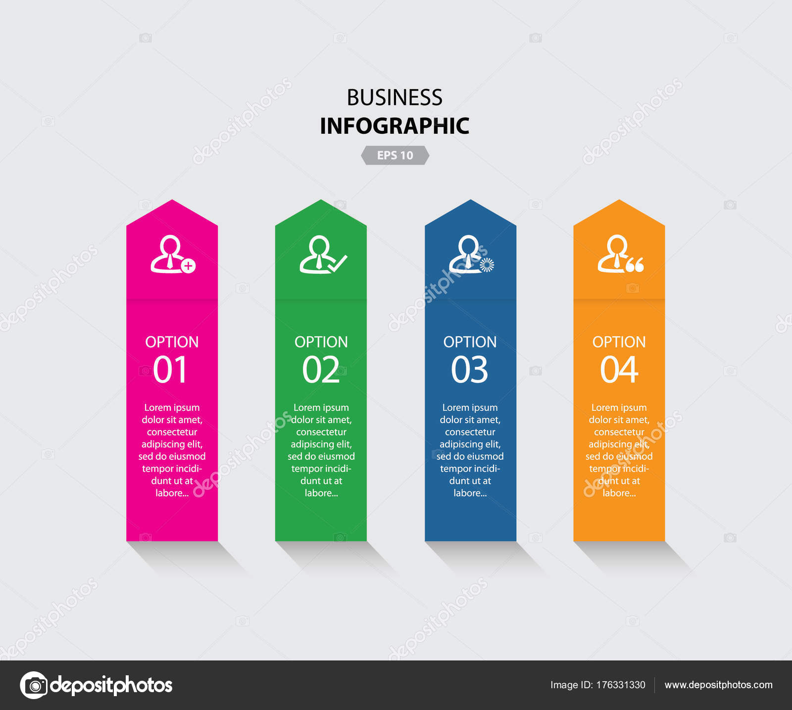 Info Graphic Business Strategy Process Info Graph Business Steps Bar ...
