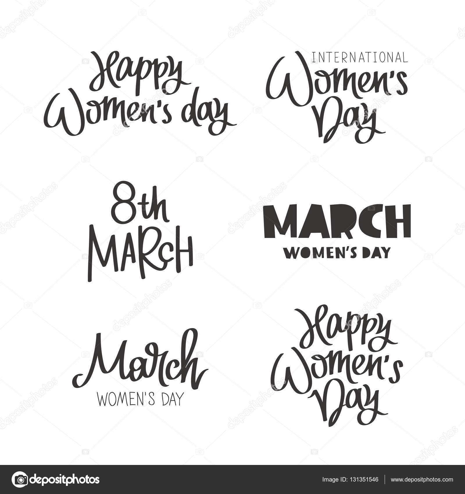 Set quotes on 8 March — Stock Vector © chekat #131351546