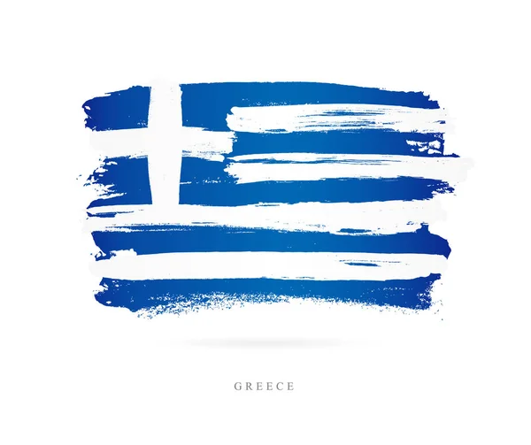 Flag of Greece. Vector illustration on white background. Stock Vector ...
