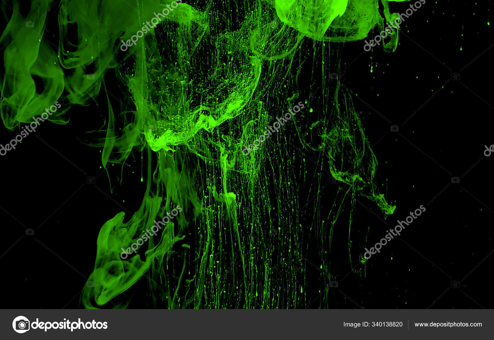 Green nano-digital abstract background. Colored space background ⬇ ...