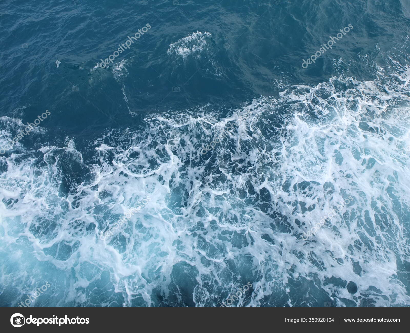 Splash Blue Sea Wave Water — Stock Photo © aisahaminidewi19 #350920104