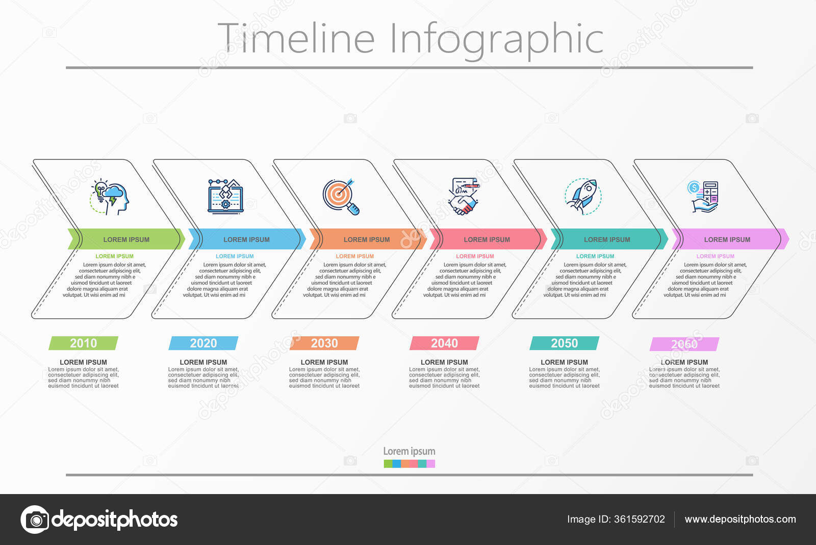 Business Data Visualization Timeline Infographic Icons Designed ...
