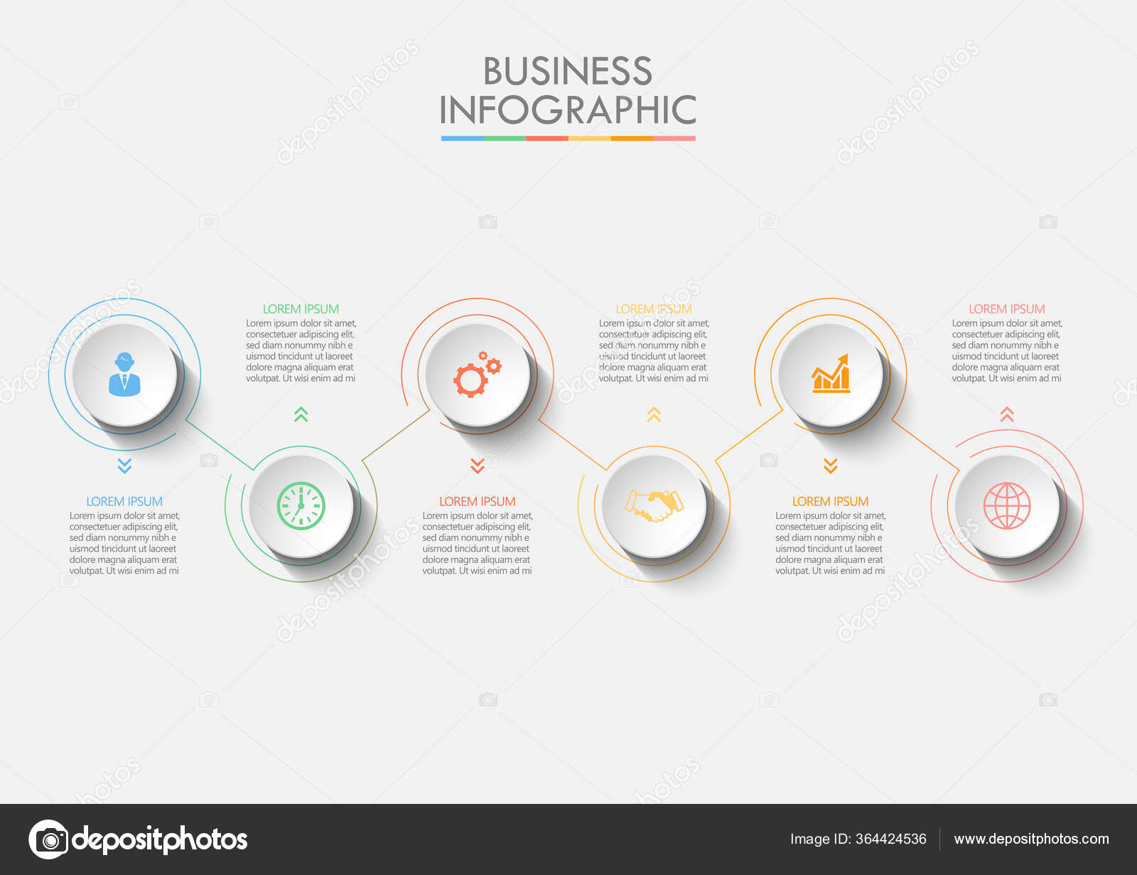 Business Data Visualization Timeline Infographic Icons Designed ...