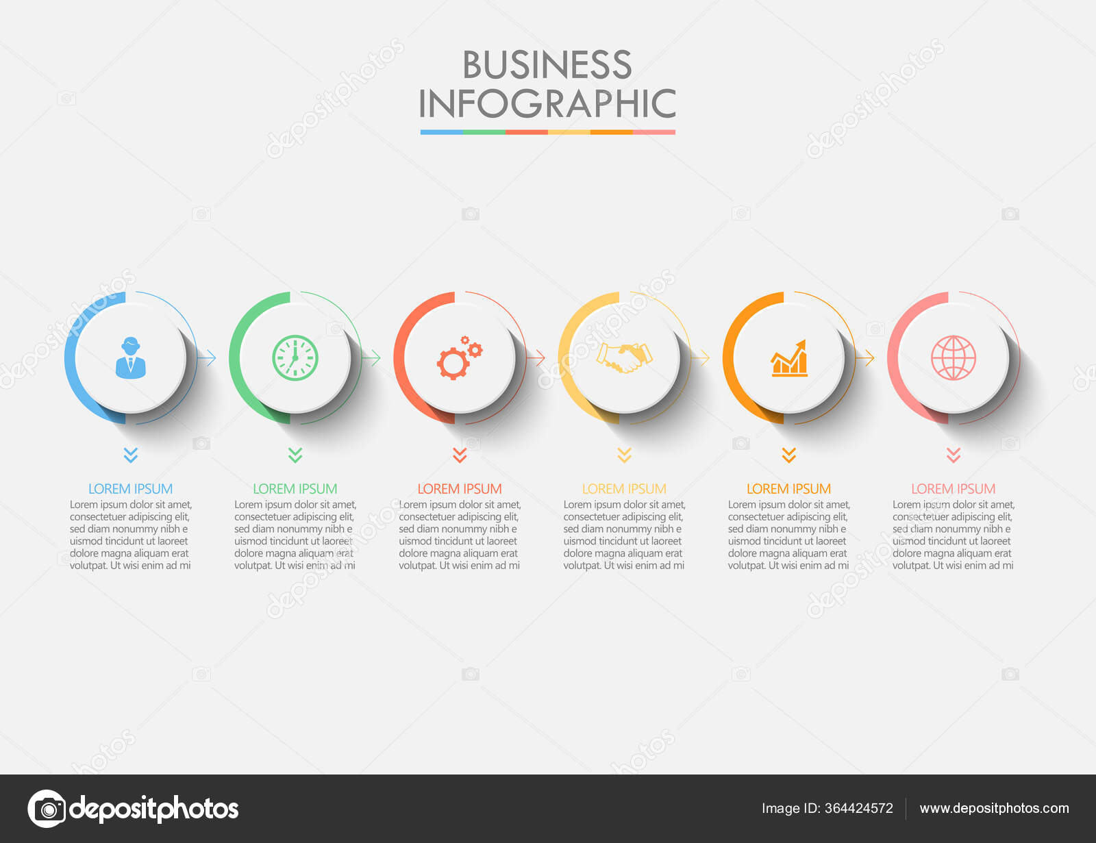 Business Data Visualization Timeline Infographic Icons Designed ...
