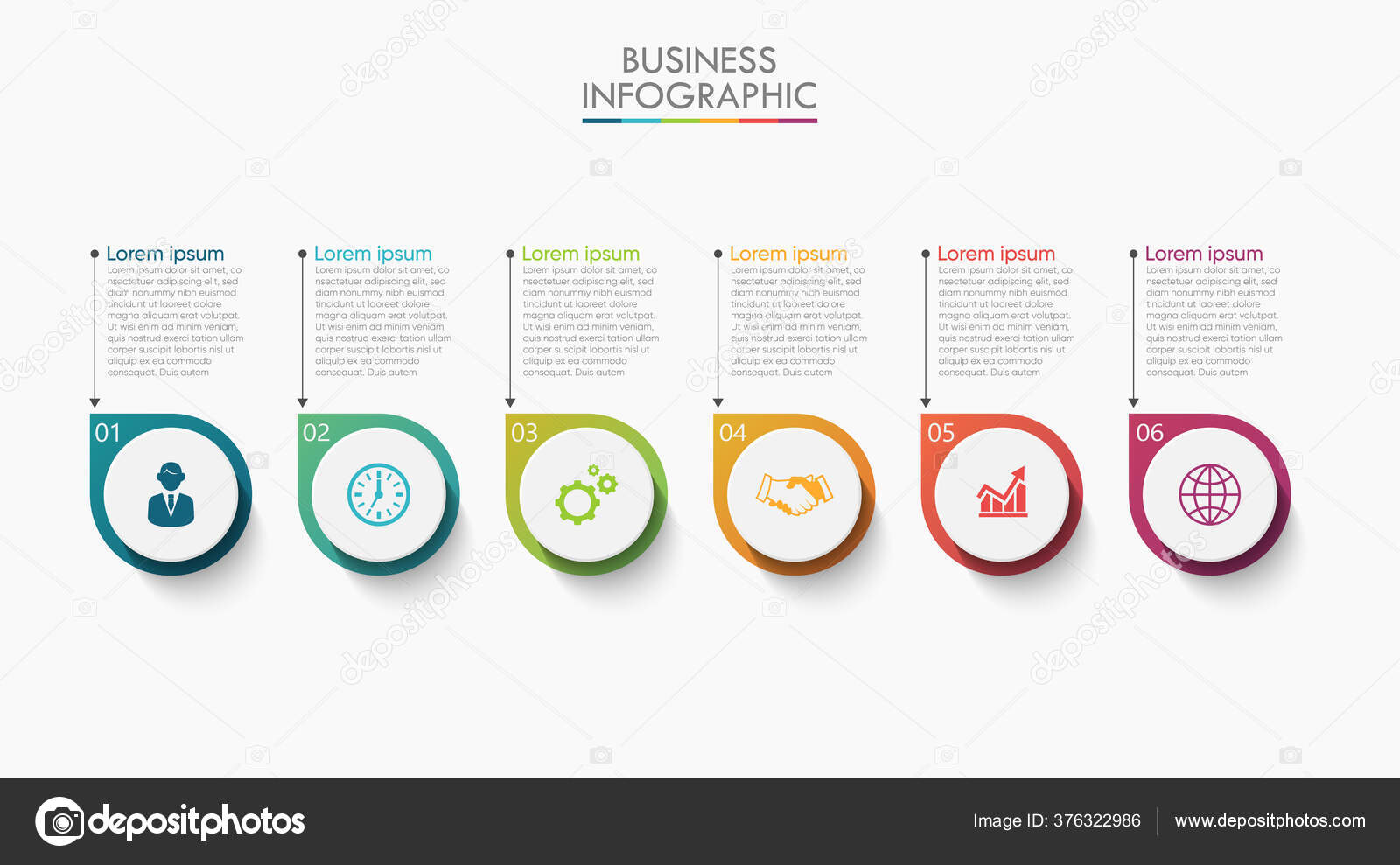 Business Data Visualization Timeline Infographic Icons Designed ...