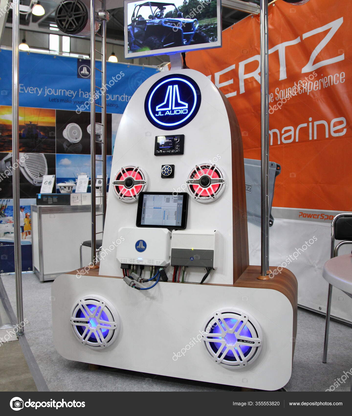 Moscow Russia 2020 Audio Display Booth Chernov Audio Stand 13Th — Stock ...