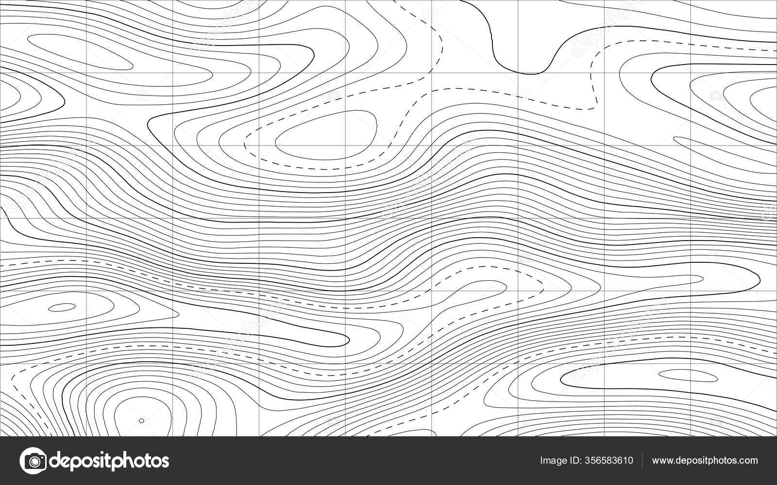 Topographic Map Background Grid Map Abstract Vector Illustration Stock ...