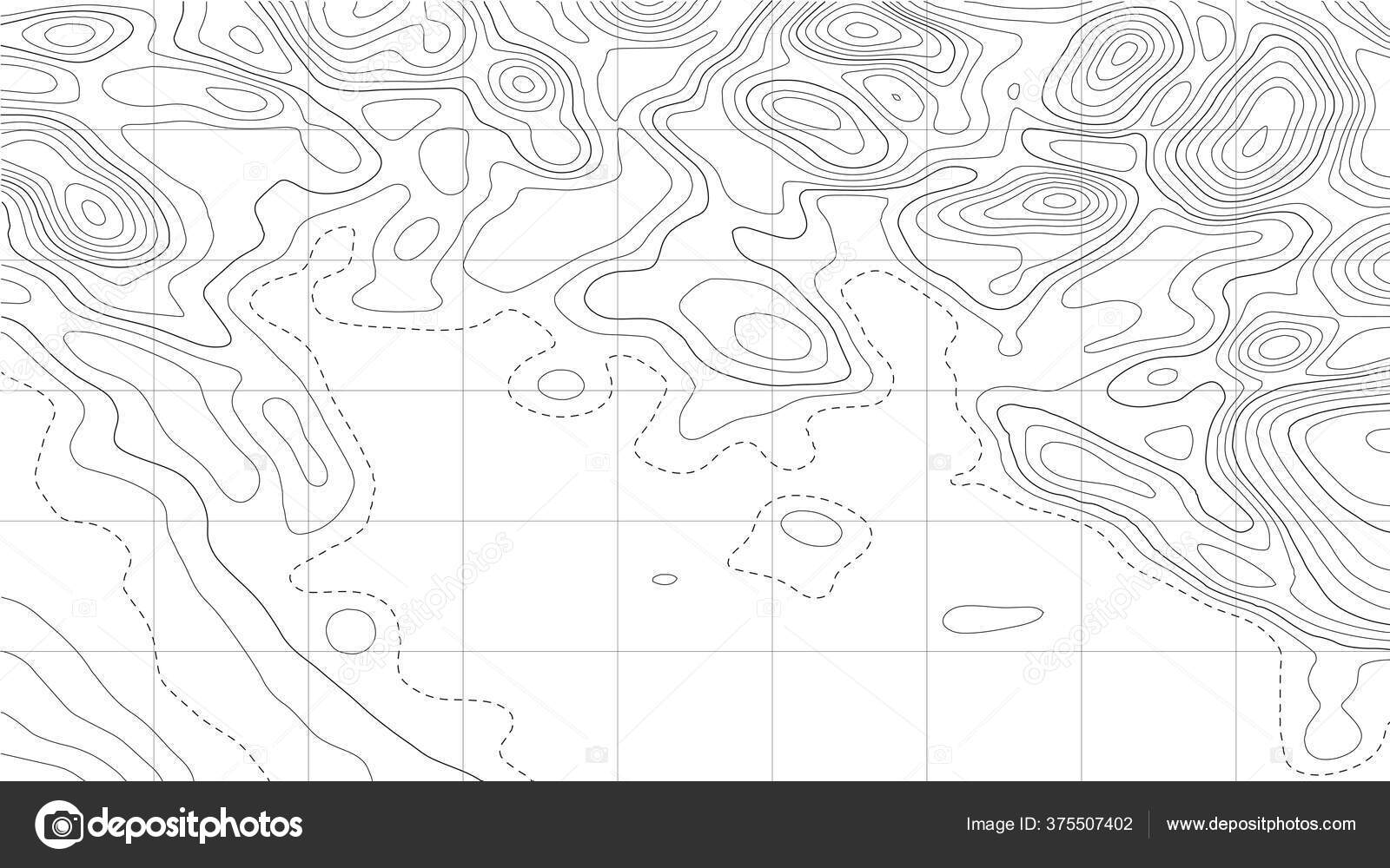 Topographic Map Background Grid Map Abstract Vector Illustration Stock ...