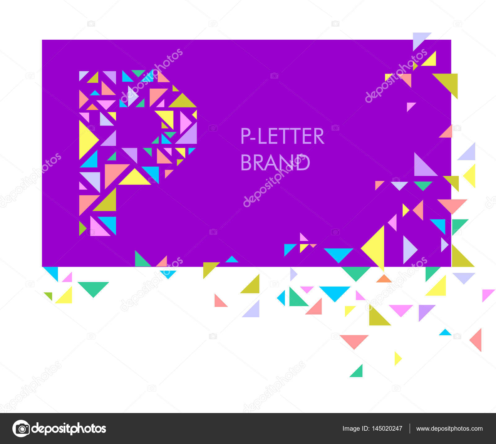 P Triangle letter logo. Creative logo for the corporate identity of the ...