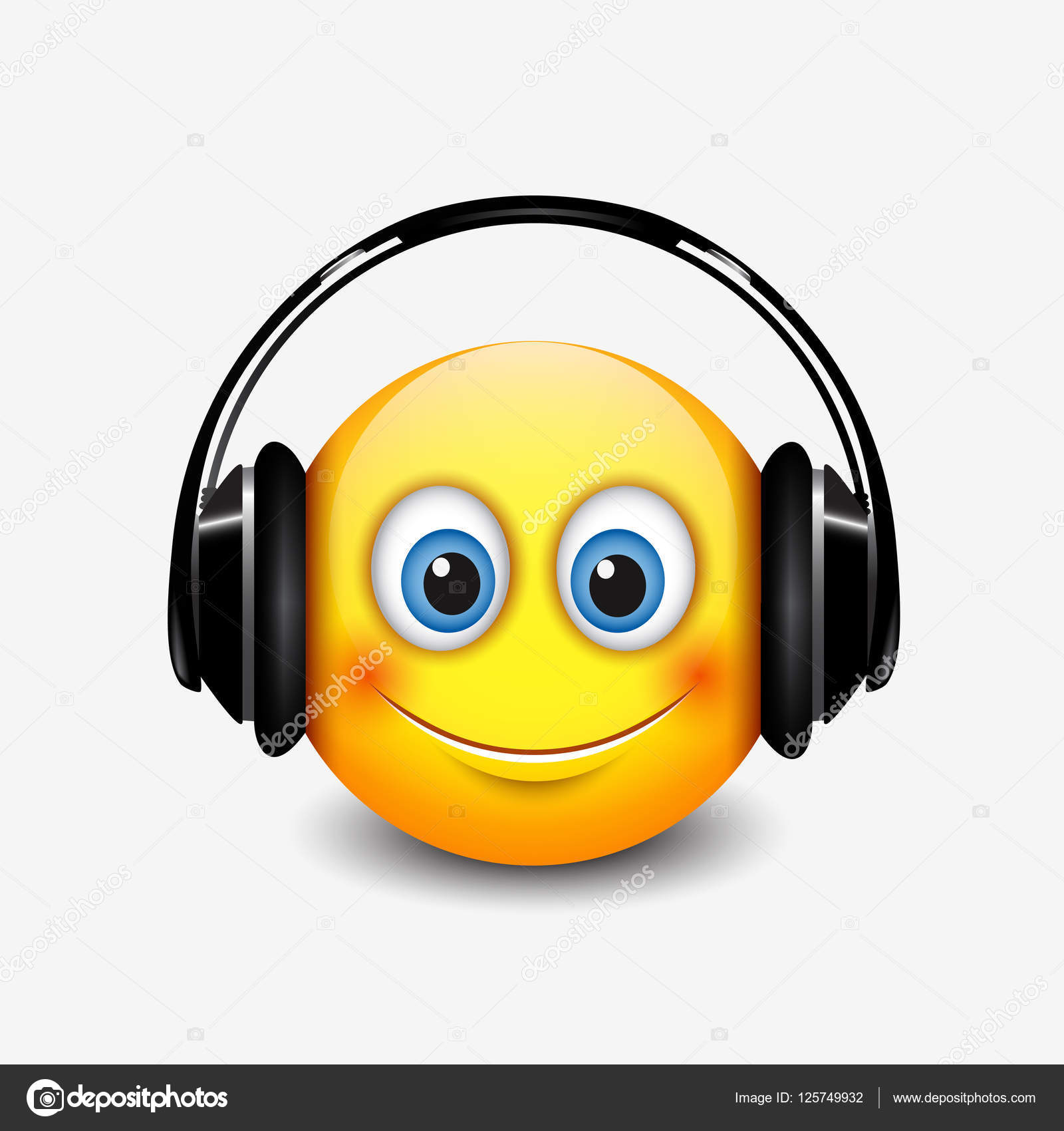 Happy Face With Headset